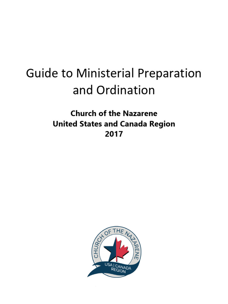 Ministerial Preparation Guide for Nazarene | PDF | Ordination ...