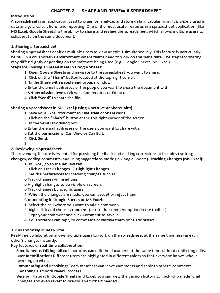 ch-2 Sharing Linking Macro | PDF | Spreadsheet | Microsoft Excel