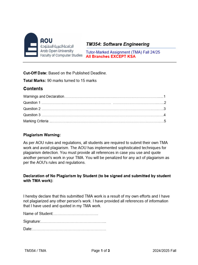 TM354 TMA Other Fall24 25 | PDF | Use Case | Computing