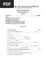 Class 2 Maths Question Paper PDF | PDF | Geometric Shapes | Elementary ...