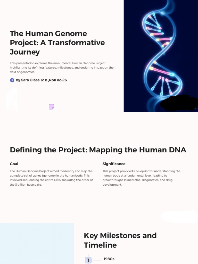 Human Genome Project Overview | PDF | Dna Sequencing | Human Genome