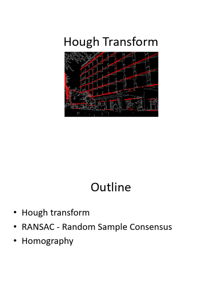 Lect09 HoughTransform | PDF | Applied Mathematics | Algorithms