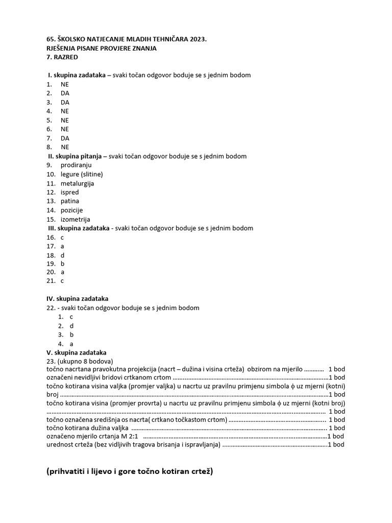 7r 65.nmt - Rjesenja | PDF