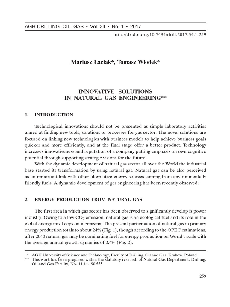 Innovative Solutions in Natural Gas Engi | PDF | Liquefied Natural Gas ...