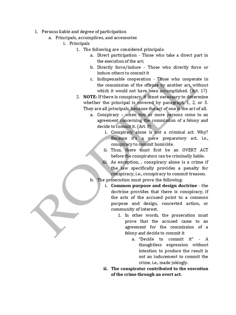 Part 3 Crim 1 - Atty. Rodiel 1 | PDF | Aiding And Abetting | Detention ...