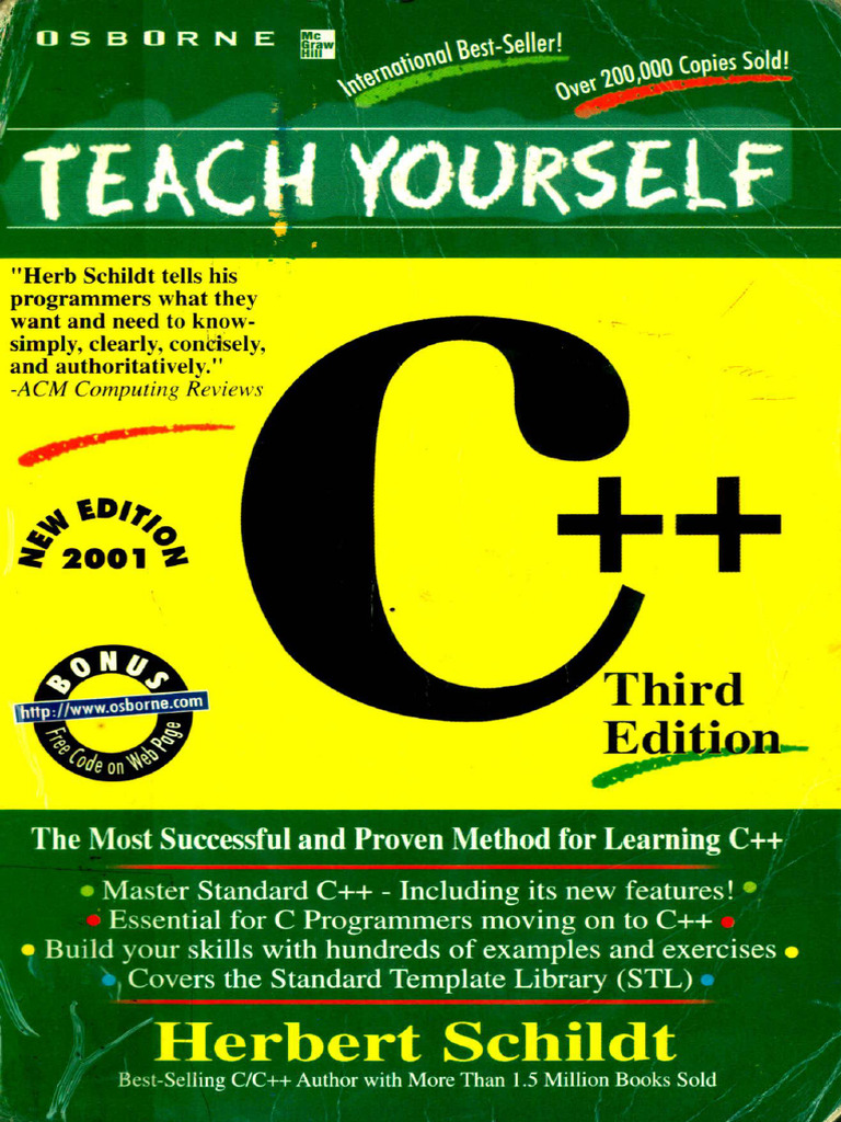 Teach Yourself C++ (Introductory Pages) | PDF | C++ | Object Oriented Programming