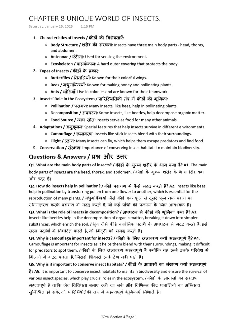 Class 5 Evs Chapter 8 | PDF