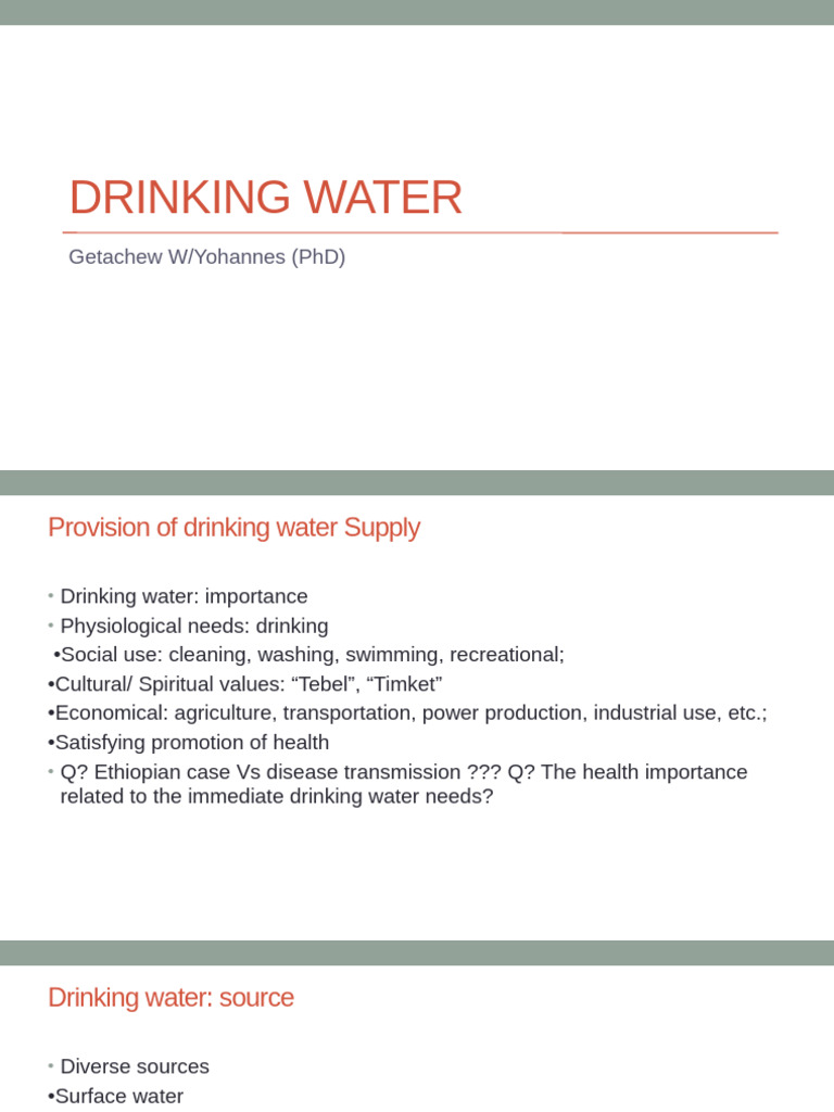 Drinking Water | PDF | Drinking Water | Water