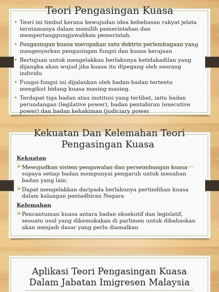 Teori Pengasingan Kuasa | PDF