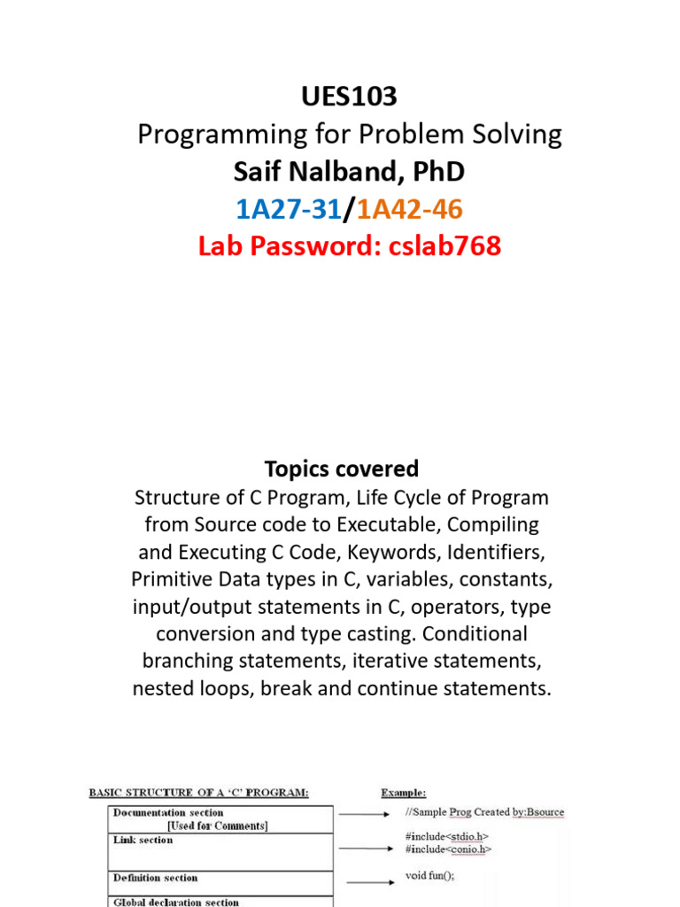 UES103_L2 | PDF | Integer (Computer Science) | Reserved Word