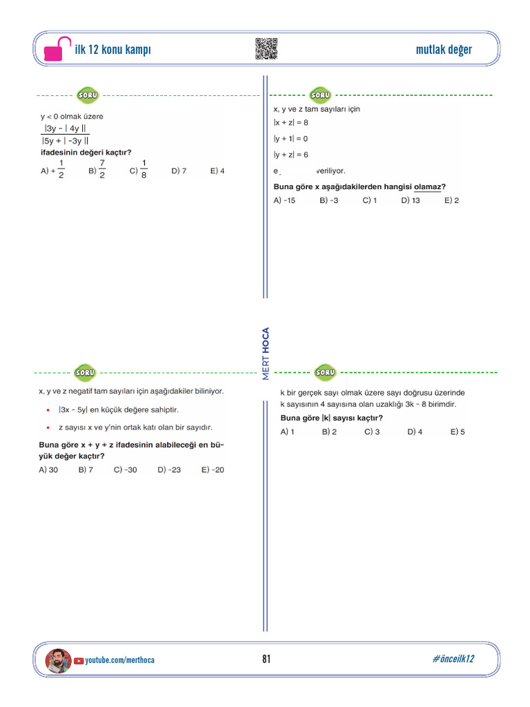 Mutlak Değer-2 | PDF