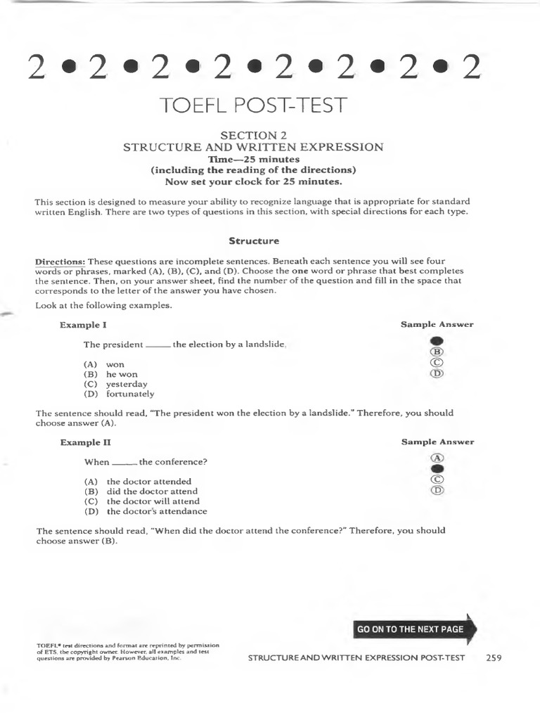 SWE Complete Test - Post Test | PDF | Test Of English As A Foreign Language