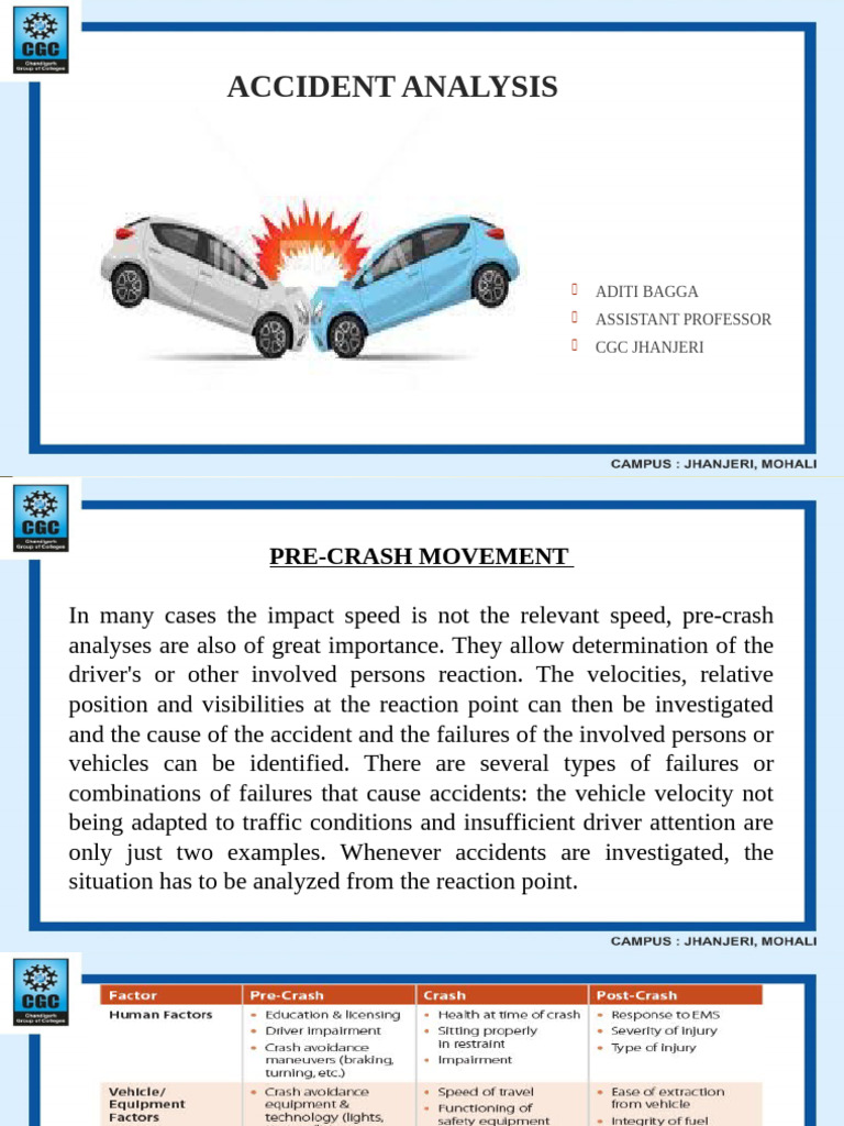 Accident Analysis | PDF | Traffic Collision | Force