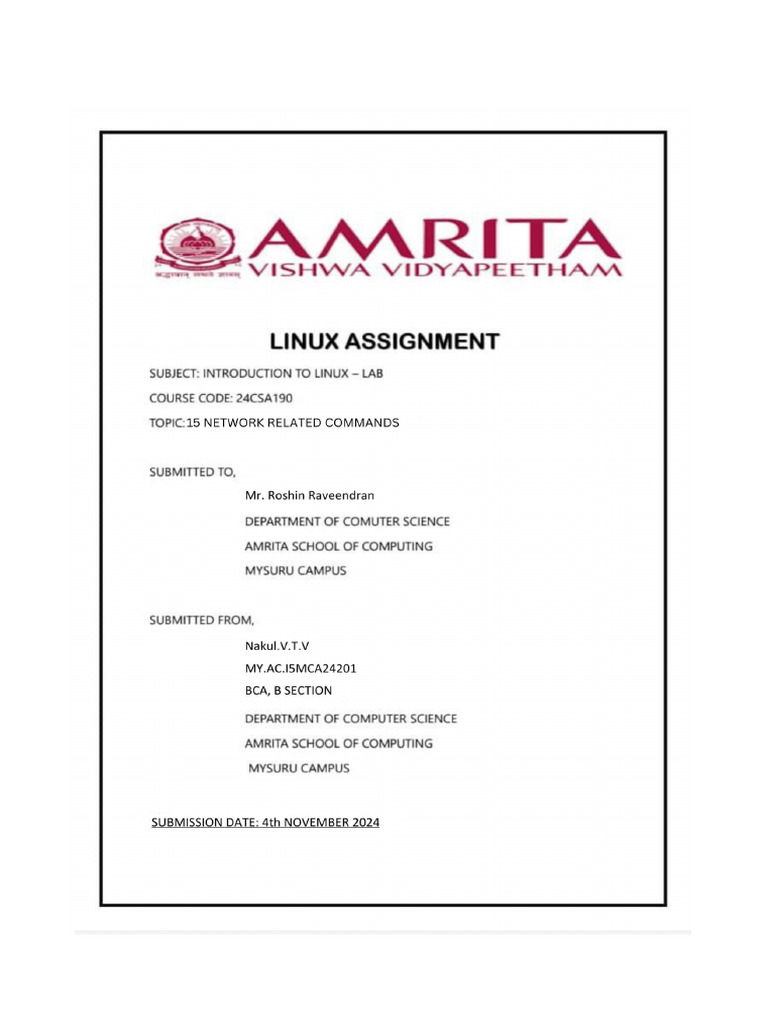 Network Command Line Tools | PDF