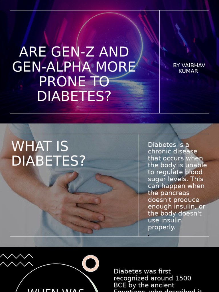 Are Gen-Z and Gen-Alpha More Prone To Diabetes 2.0 | PDF | Diabetes ...
