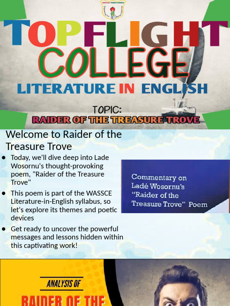 Raider of The Treasure Trove | PDF | Poetry | Metaphor