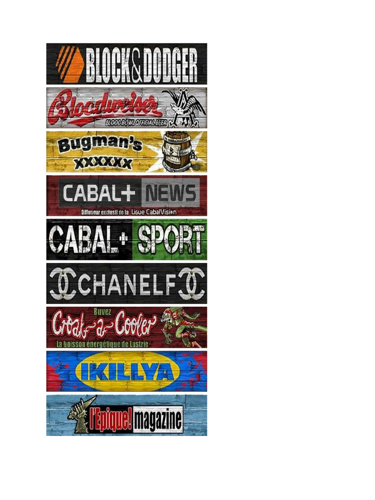 SPONSORS BLOOD BOWL - v2 | PDF