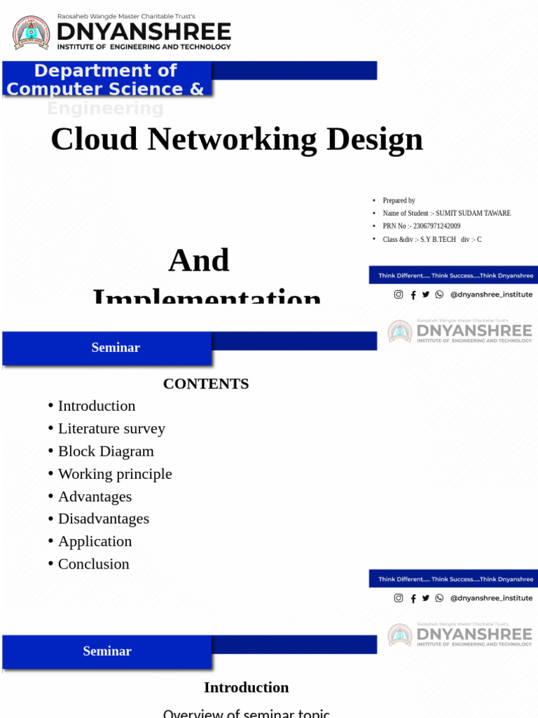 Cloud Networking Design Overview | PDF | Cloud Computing | Computer Network