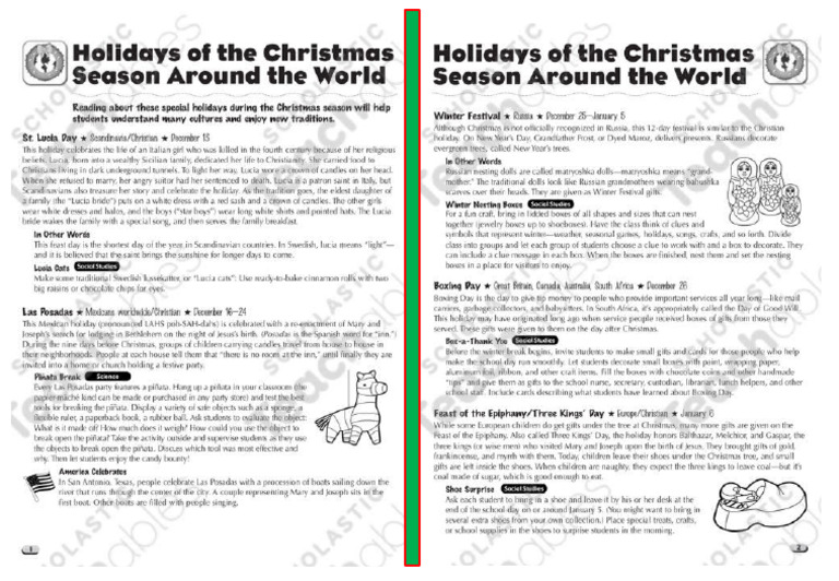 December Holidays Around The World | PDF