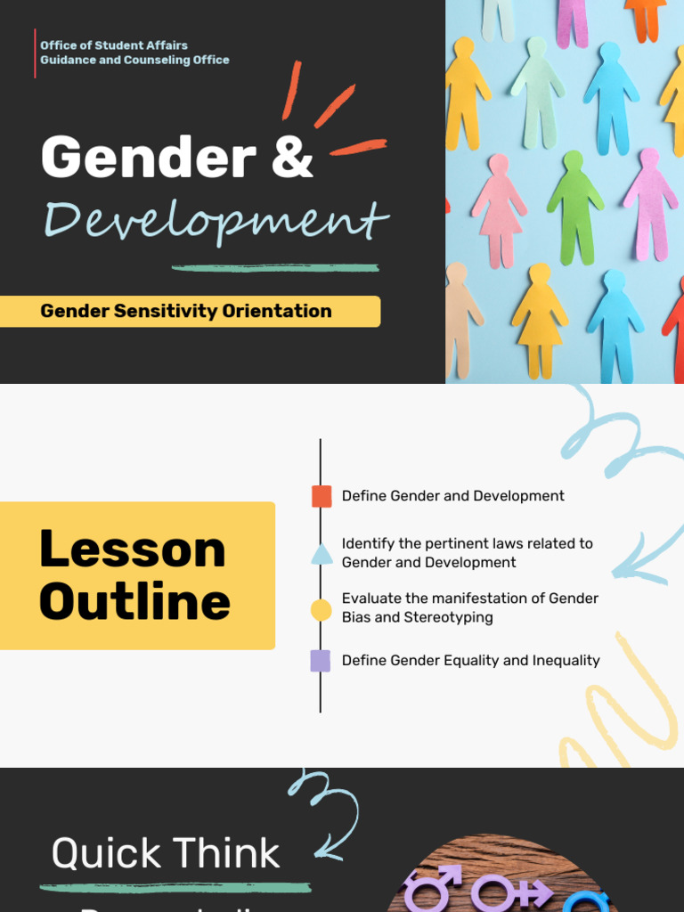 Gender and Development Seminar | PDF | Gender | Gender Studies