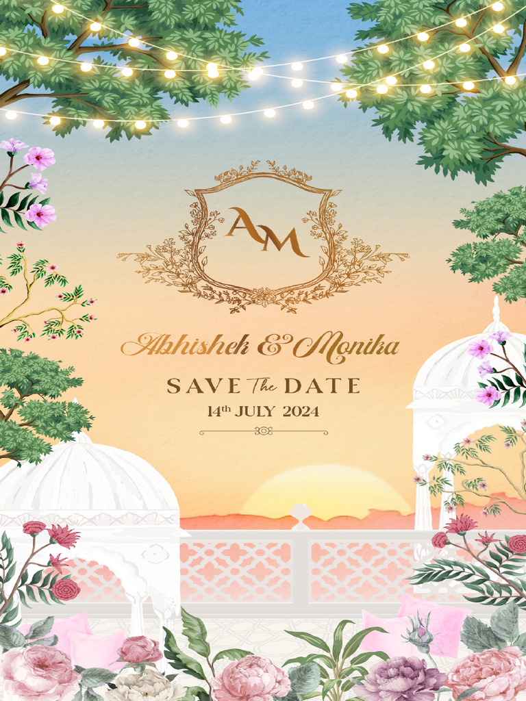 Abhishek Weds Monika Wedding Invitation | PDF