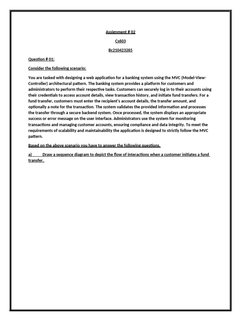 Assignmen 02 | PDF | Model–View–Controller | Information Science