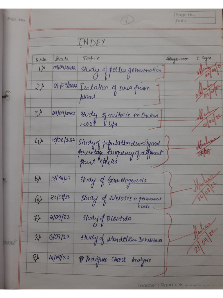 Biology Practical File XII PCB | PDF