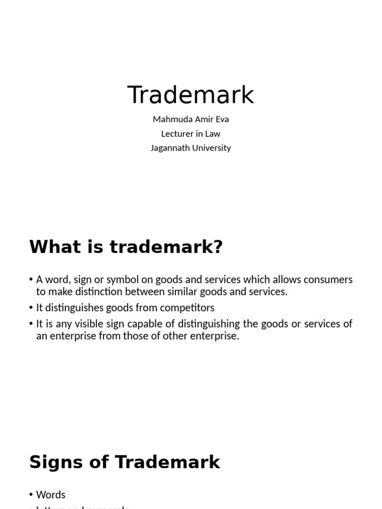 Trademark Passing Off | PDF | Trademark | Civil Law (Common Law)