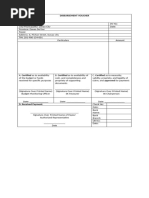 Disbursement Voucher Template | PDF