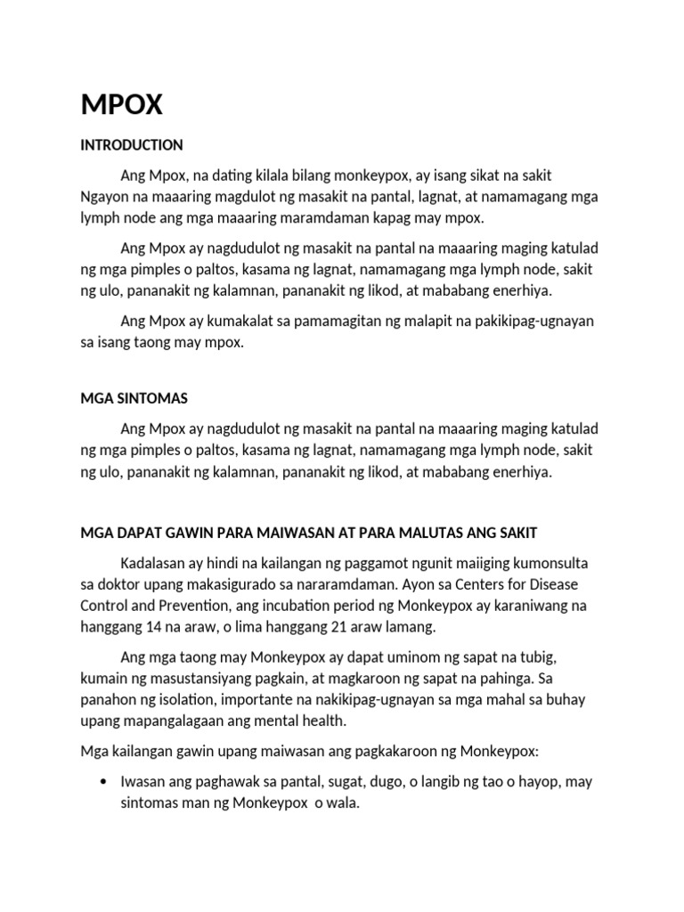 MPOX | PDF