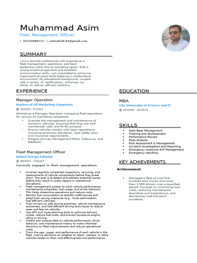 Asim CV (1) | PDF