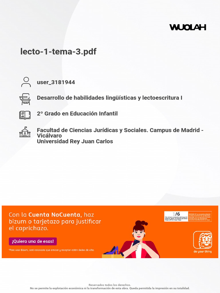 Lecto 1 Tema 3 | PDF