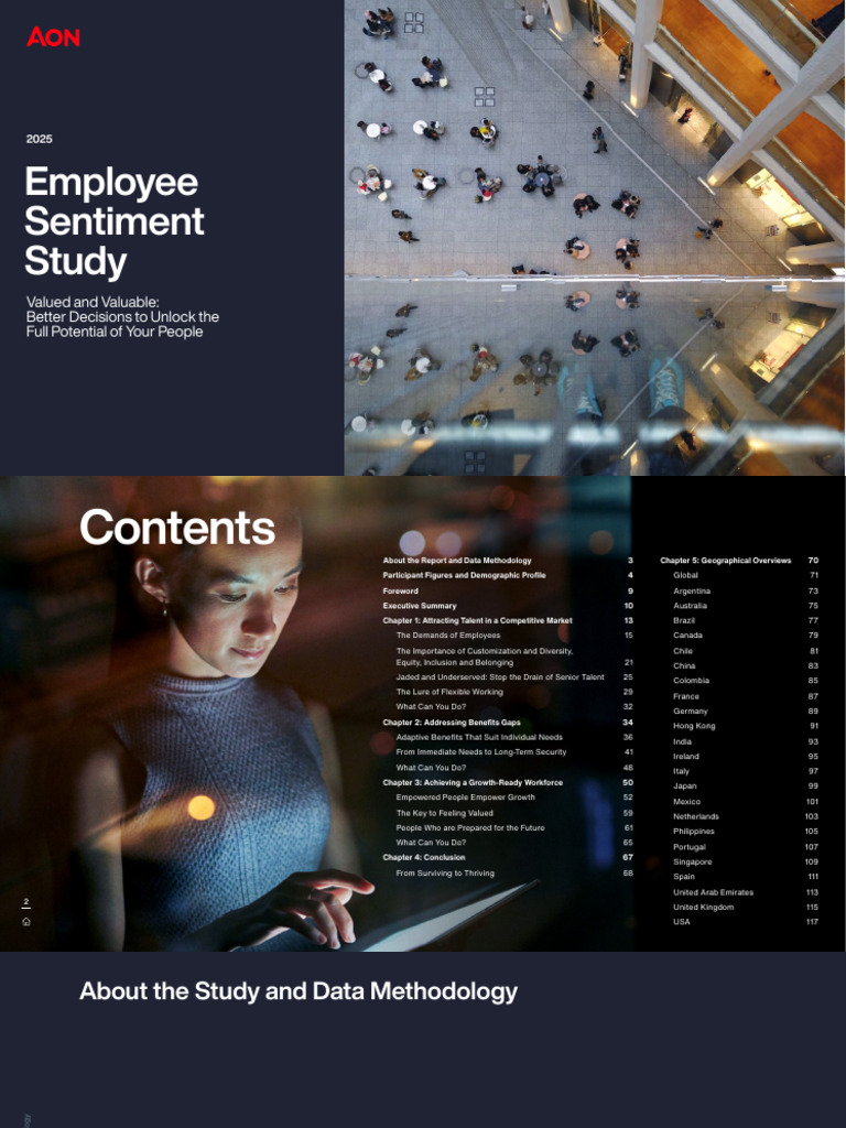 Aon Employee Sentiment Study 2025 | PDF | Business | Economies