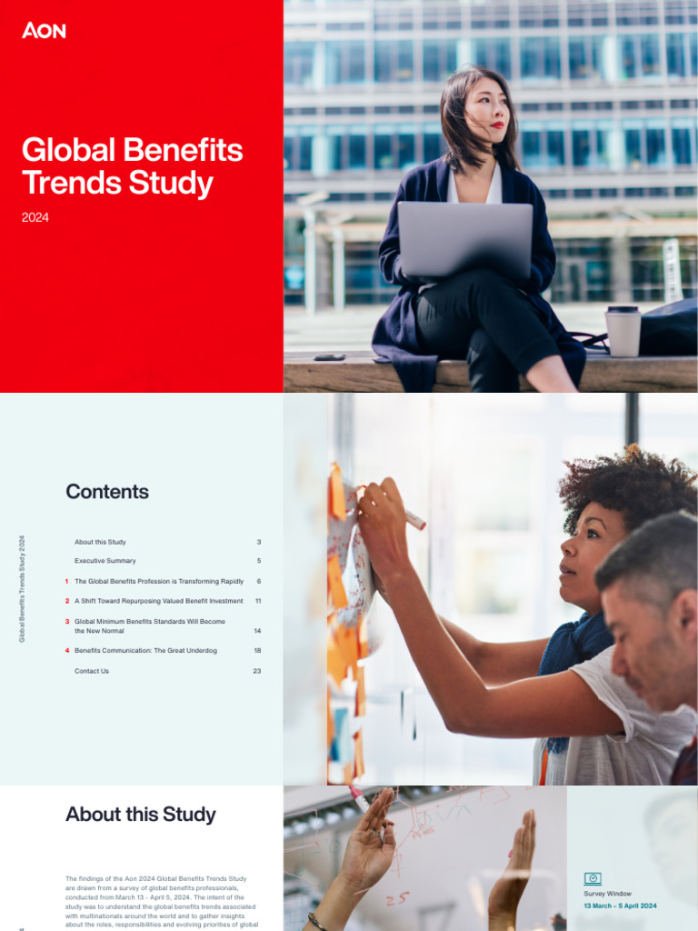 Aon 2024 Global Benefits Trends Study | PDF | Economies | Business