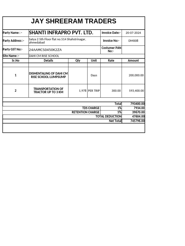 Jay Shree Ram Traders | PDF