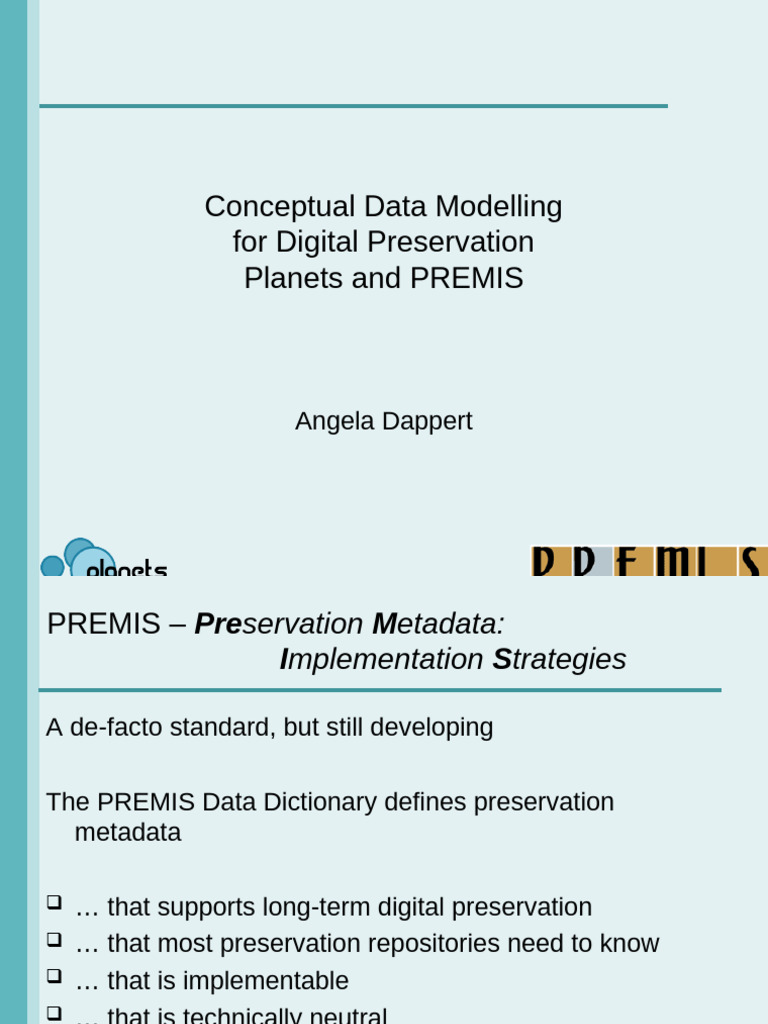 Planets_PREMIS_01 | PDF | Computing | Information Science