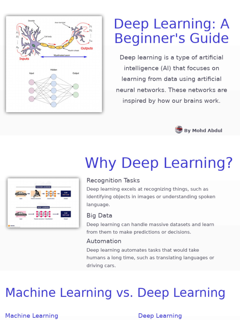 Deep Learning Concepts | PDF | Artificial Neural Network | Deep Learning