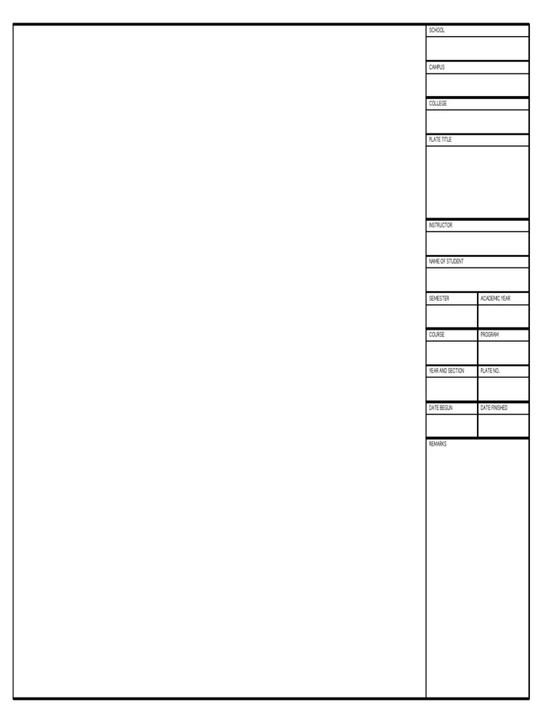Drawing Template Final A3 | PDF