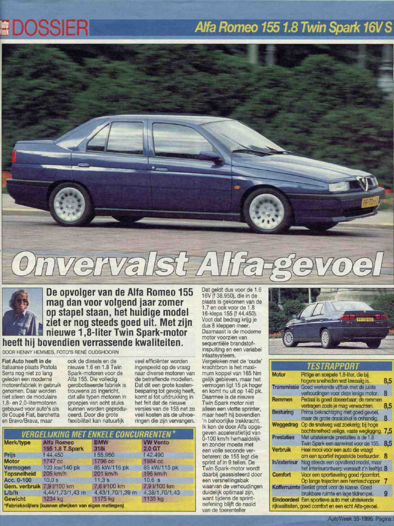 Alfa 155 1.8 TS 16V | PDF