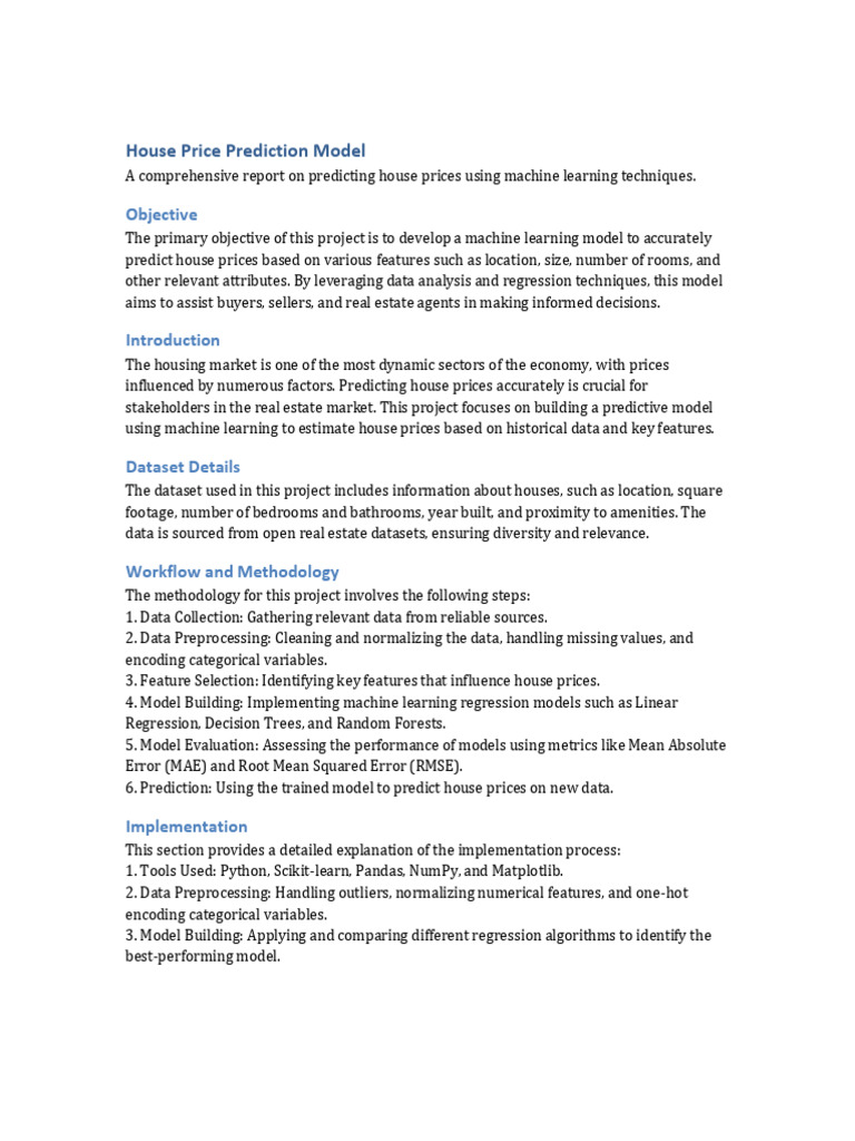 Real Estate Price Prediction Guide | PDF | Regression Analysis ...