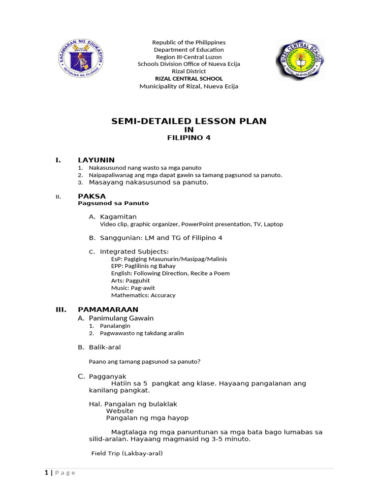 COT_DLP_FILIPINO 4 | PDF