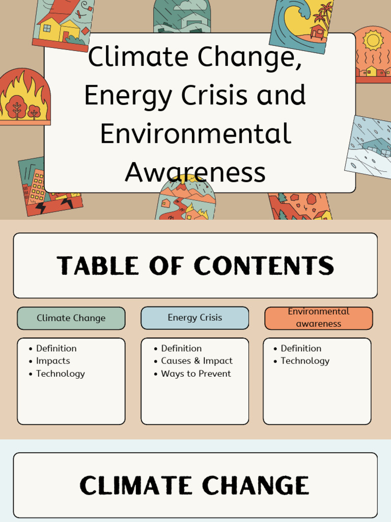 Climate Change and Energy Crisis Insights | PDF | Climate Change ...