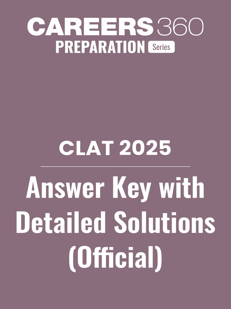 CLAT 2025 Answer Key & Solutions | PDF | Crimes | Crime & Violence