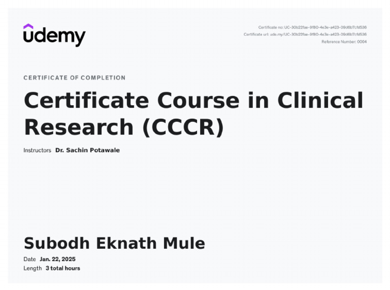 Clinical Trials Certificate | PDF