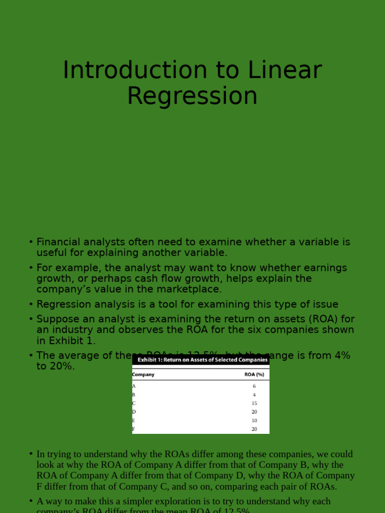 Lecture 1 | PDF | Errors And Residuals | Linear Regression Lecture 1 | PDF | Errors And Residuals | Linear Regression