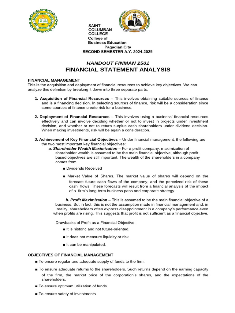 FINMAN 2501 - FS Analysis | PDF | Dividend | Equity (Finance)