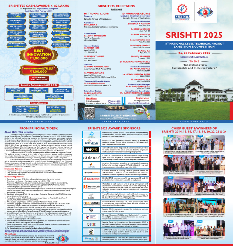 Brochure SRISHTI 2025 | PDF