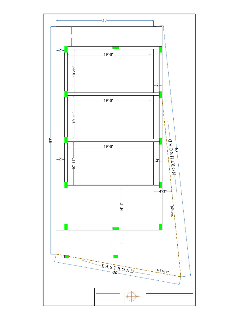 Proposed Residence Plinth Beam Drawing | PDF
