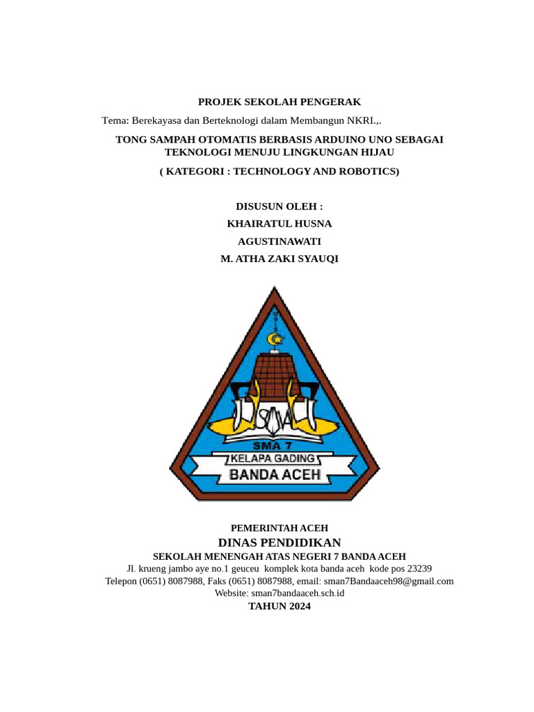 Tong Sampah Otomatis Arduino untuk Lingkungan | PDF