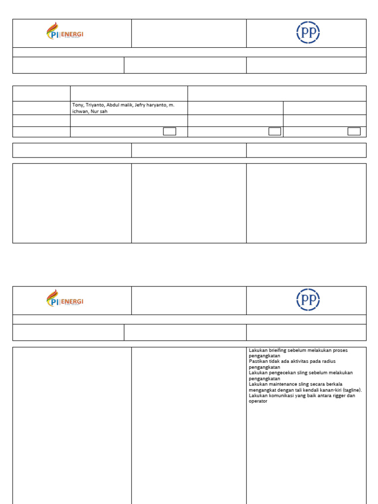 FORM JSA Loading Cargo Ship To Ship | PDF